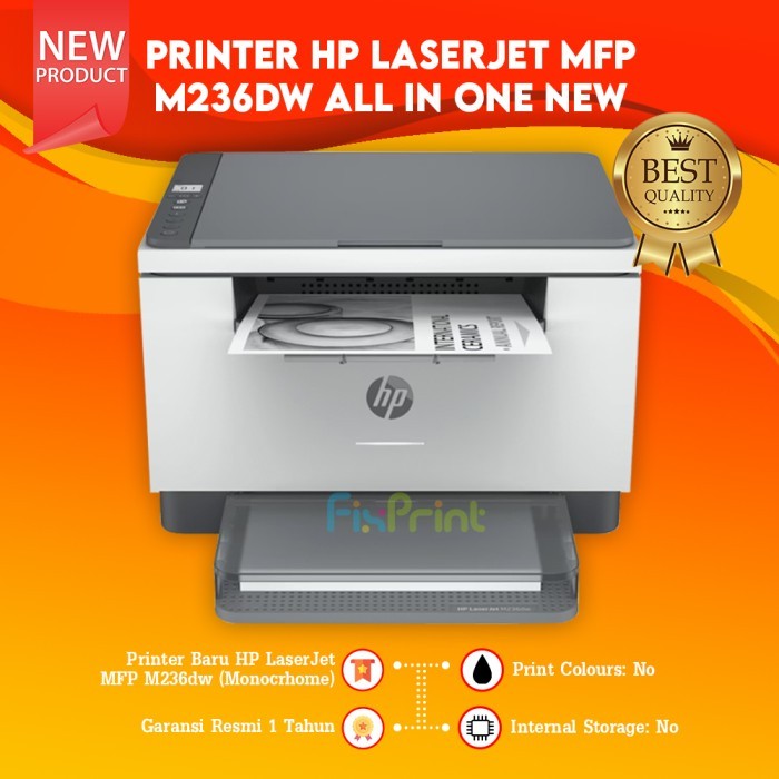 Jual Printer HP LaserJet MFP M236dw Monocrhome AIO Print Scan Copy ...