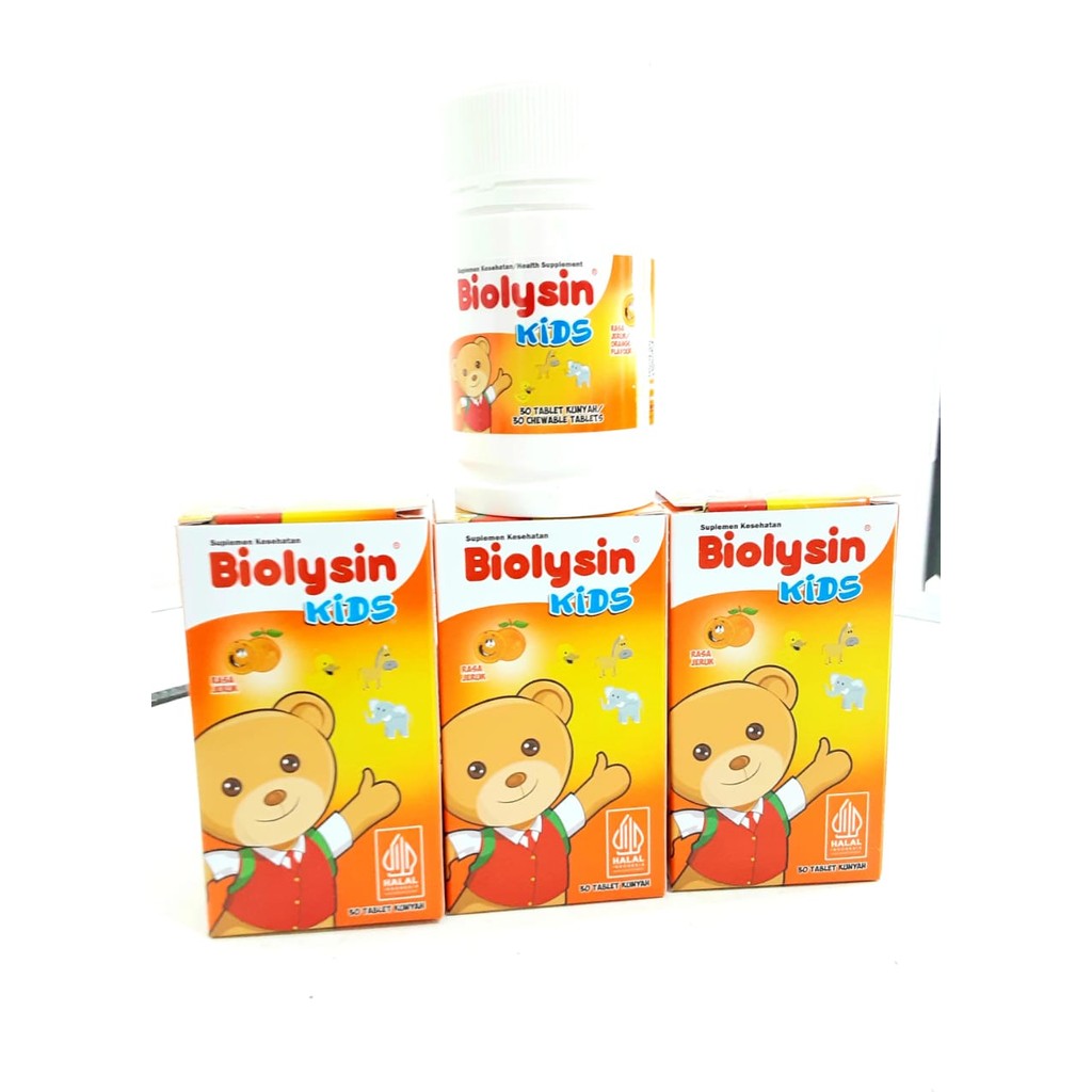 Jual Biolysin Kids Rasa Orange 30 Tablet | Shopee Indonesia
