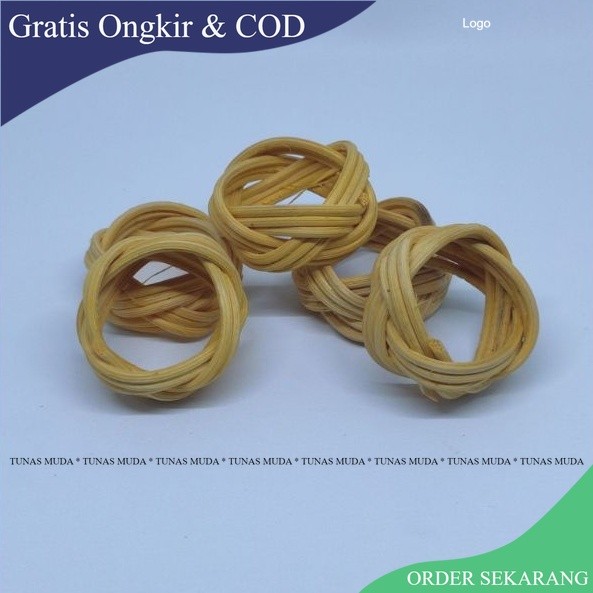 Jual (COD) Ring Pramuka Rotan Cincin Hasduk Kacu Pramuka Rotan Pernis ...