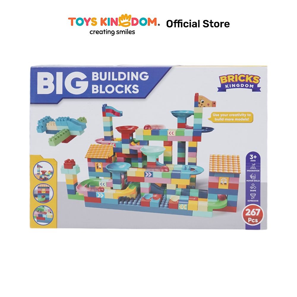 Jual Toys Kingdom Bricks Kingdom Set 267 Pcs Big Building Blocks Slide ...