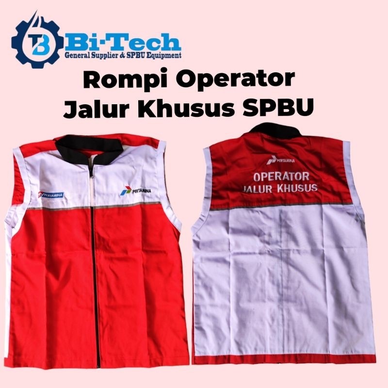 Jual Rompi Jalur Khusus SPBU Pertamina Standar Rompi Operator Jalur ...