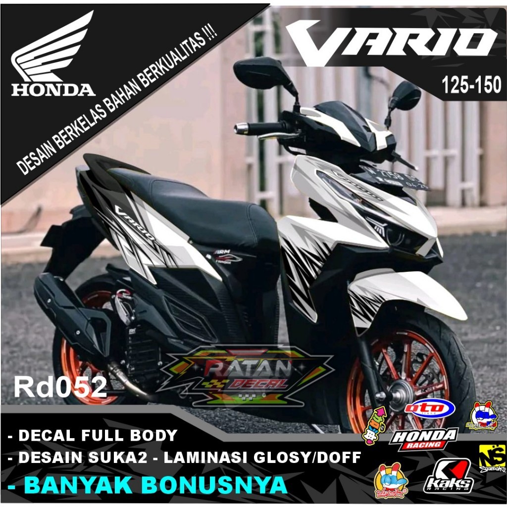 Jual (COD) Decal Sticker Honda Vario 125 150 LED 2015 2016 2017 2018 Fullbody - Stiker Vario Led ...
