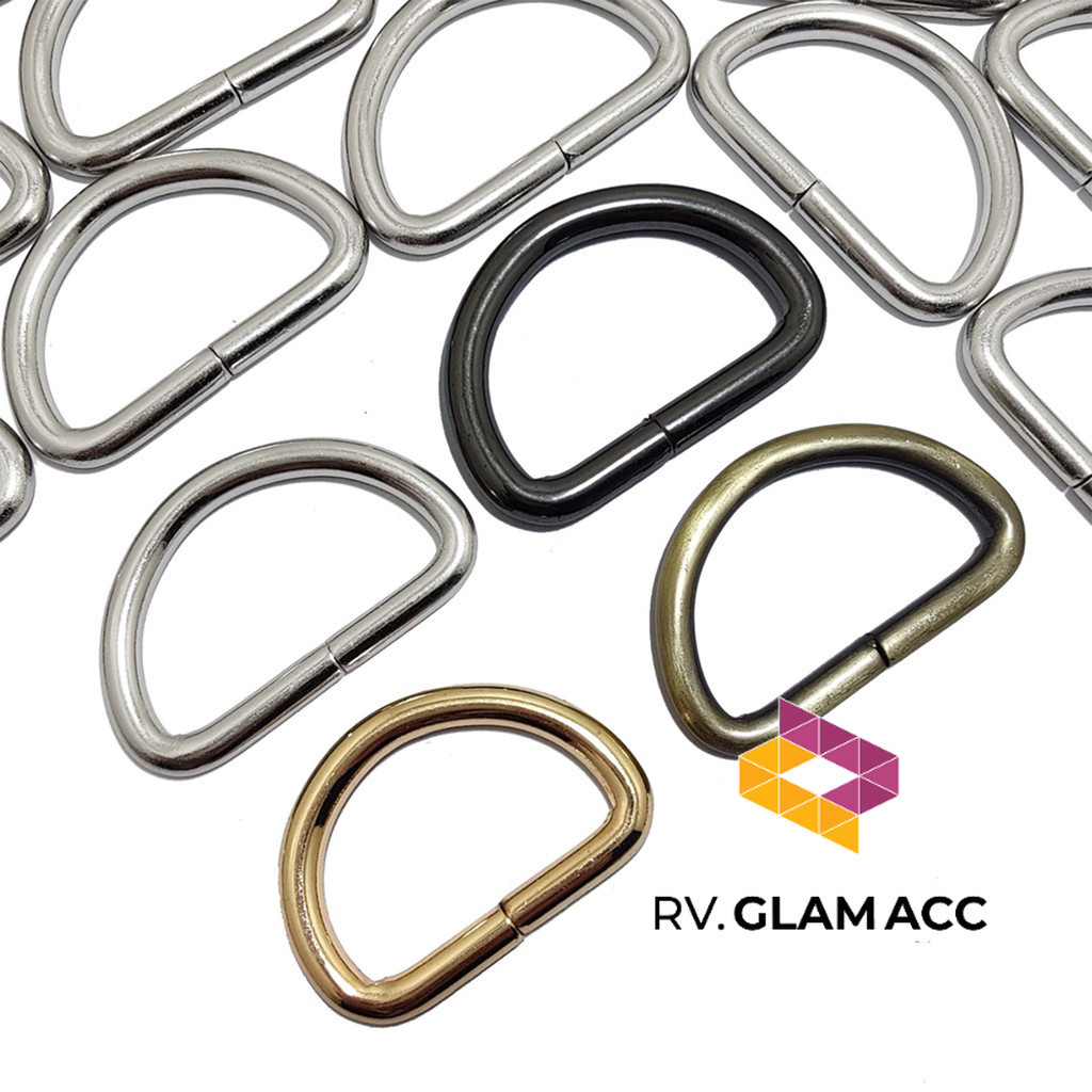 Jual (12 PCS) Ring D Tas 3,8 CM Tebal 5 MM - Ring D Besi / Aksesoris ...