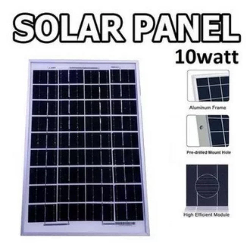 Jual PionirStore - SOLAR PANEL 10wp POLY CRYSTALLINE SOLAR CELL PANEL ...