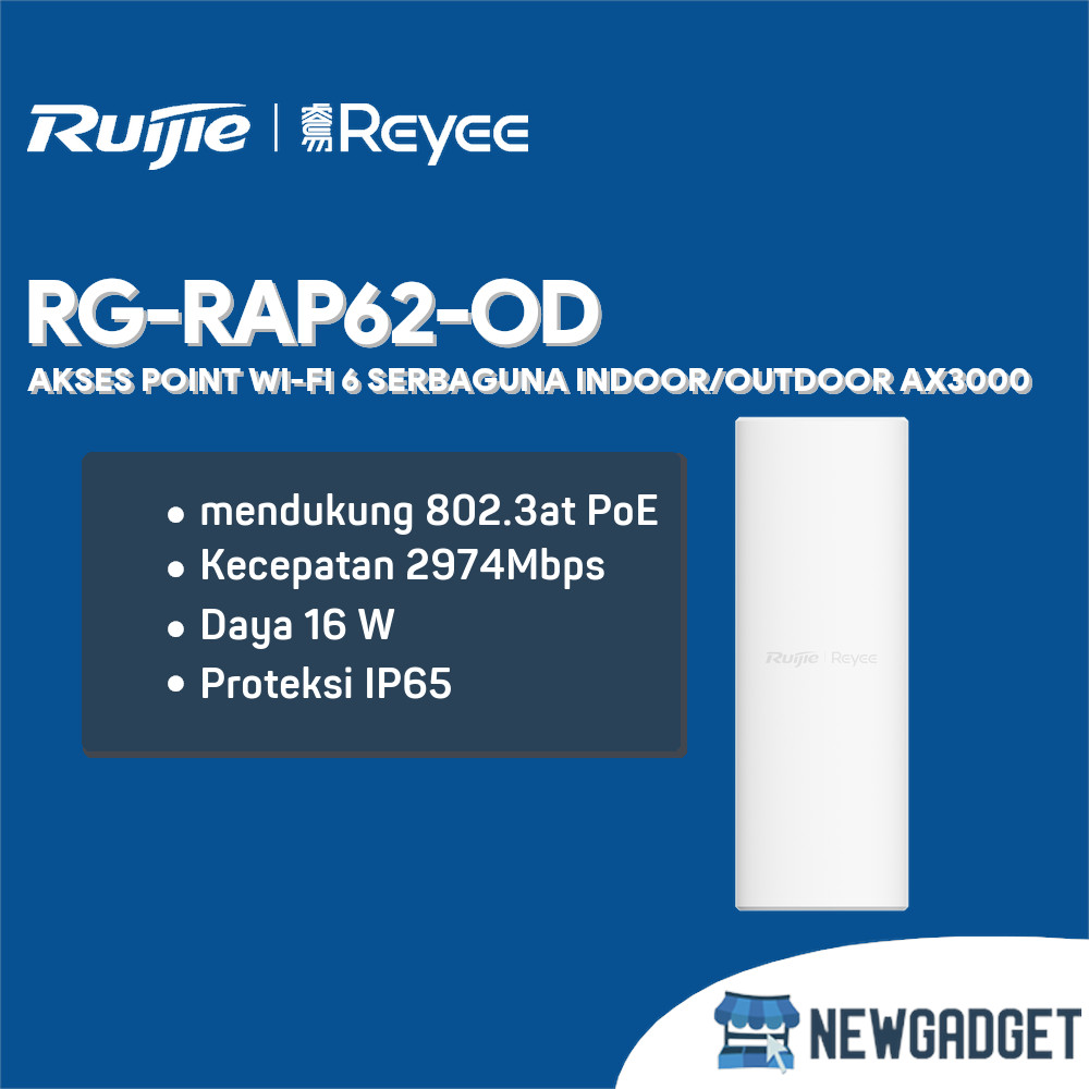 Jual RUIJIE REYEE RG-RAP62-OD AKSES POINT WI-FI 6 SERBAGUNA INDOOR/OUTDOOR AX3000 | Shopee Indonesia