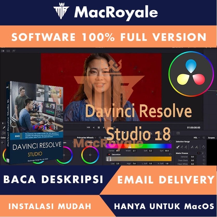 Jual [MacOS] Blackmagic Design DaVinci Resolve Studio Pro Lifetime - Editing Video dan Audio ...
