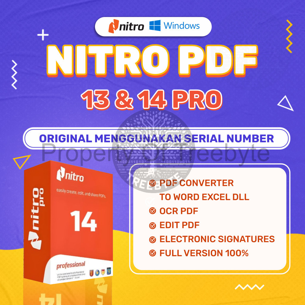Jual Nitro PDF Pro 14 13 Lisensi Pro Lifetime Original - Solusi lengkap untuk PDF editor ...