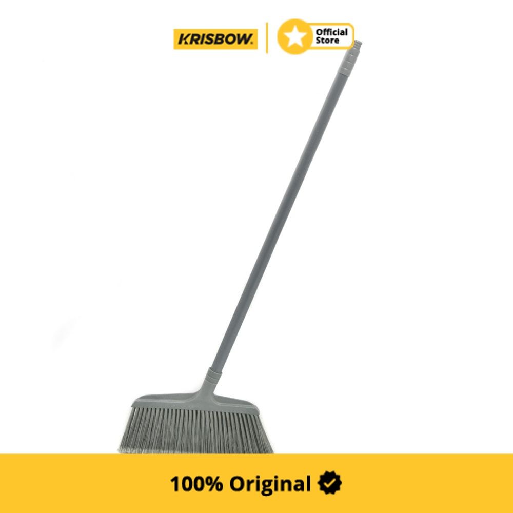Jual Krisbow Dust Pan Upright With Broom Pengki & Sapu - Abu-Abu ...