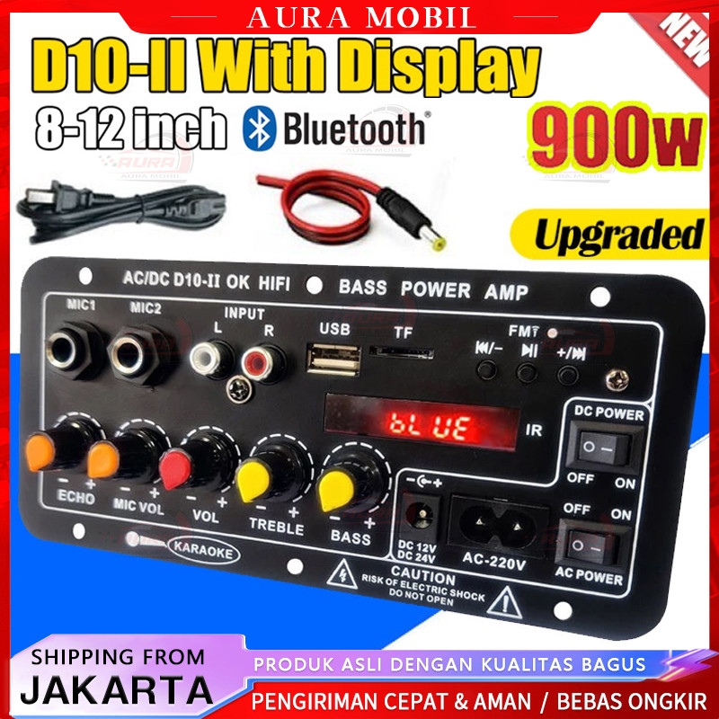 Jual [Model Terbaru] D10 Ⅱ 900W Amplifier Board Tampilan Digital Power ...