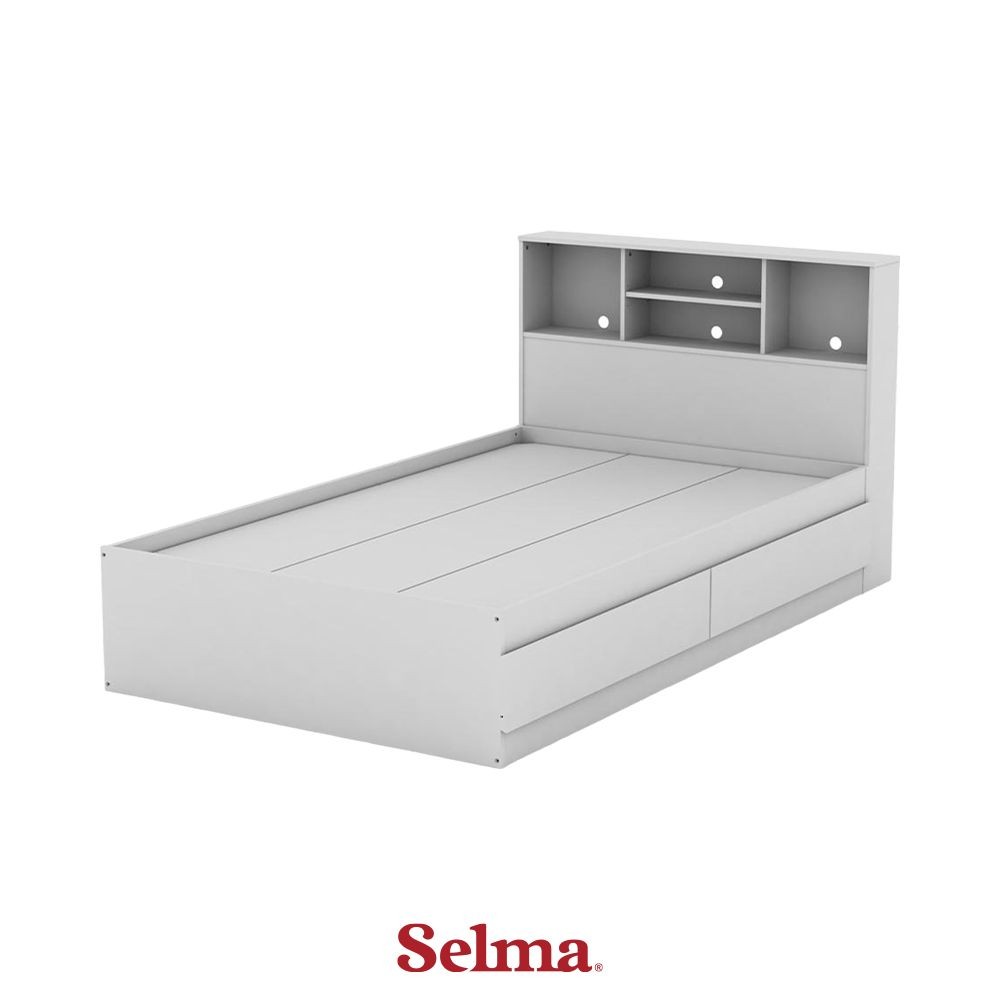 Jual Selma 120X200 cm Sakha Tempat Tidur - Putih Bed Ranjang Minimalis ...