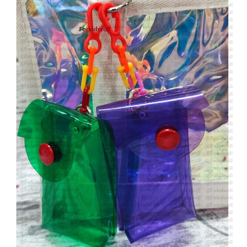 Jual Pouch boneka keychain mini box pvc transparan warna | Shopee Indonesia
