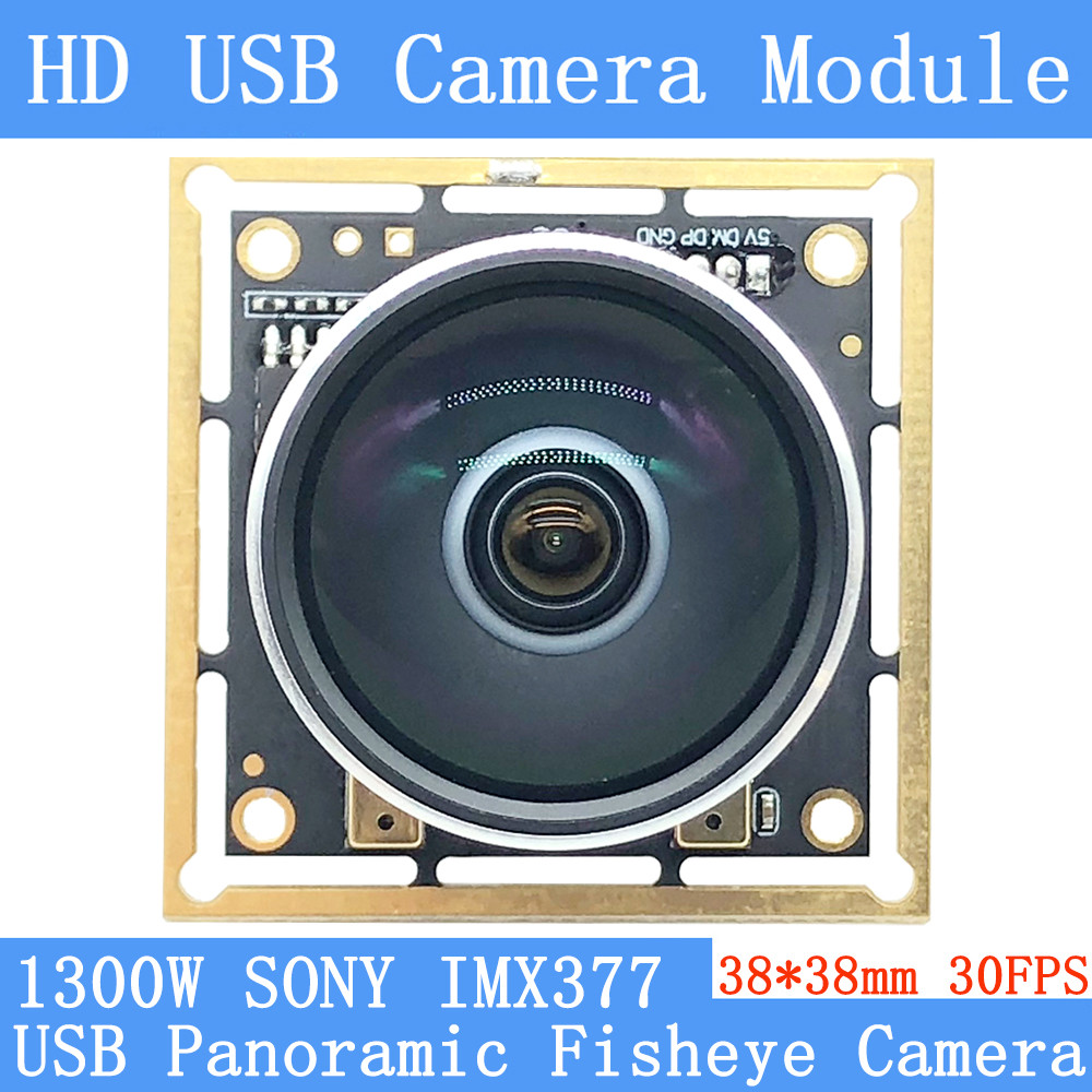 Jual 360° Panoramic Fisheye 30FPS USB Camera Module Webcam CCTV High ...