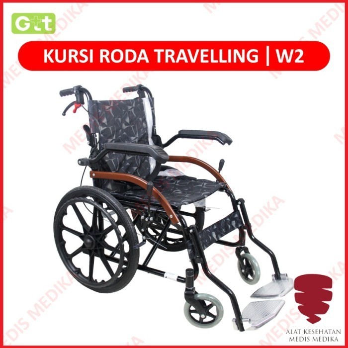 Jual Kursi Roda Traveling Ban Besar Alat Bantu Jalan Gerak Wheel Chair ...