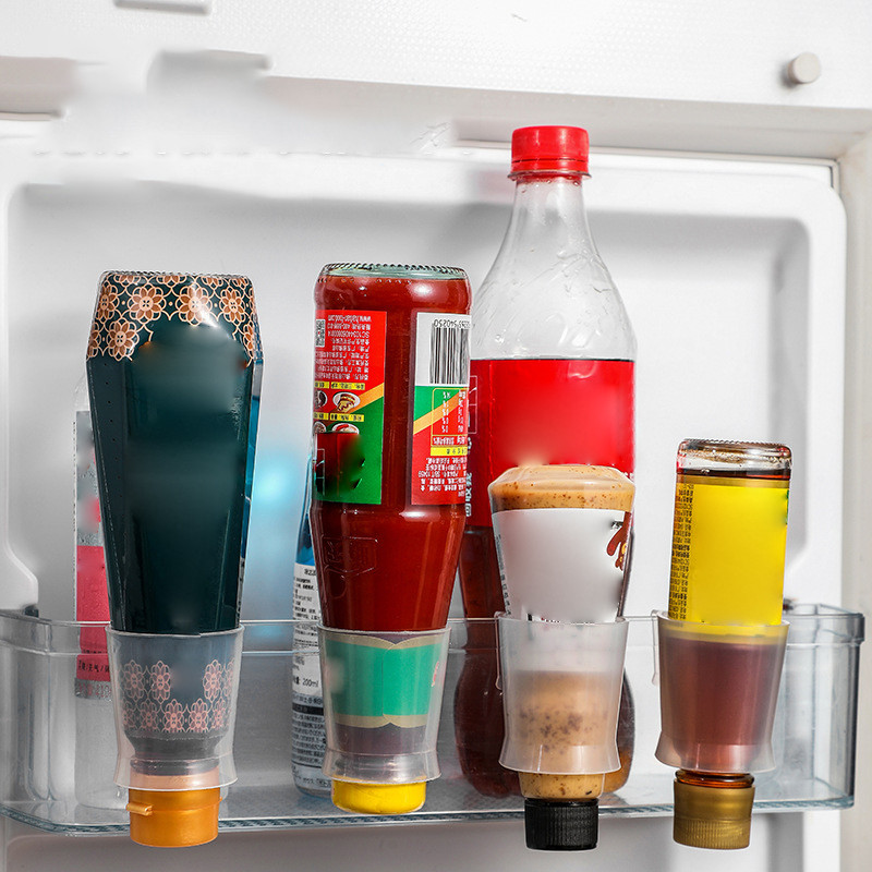 Jual Refrigerator Side Door Storage Small Hanging Rack Yogurt Inverted ...