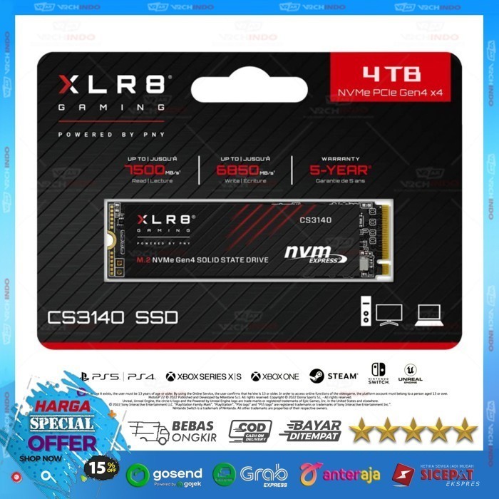 Jual SSD NVMe M2 PNY XLRB CS3140 - SSD NVME PNY CS-3140 XLRB M.2 PCIe ...