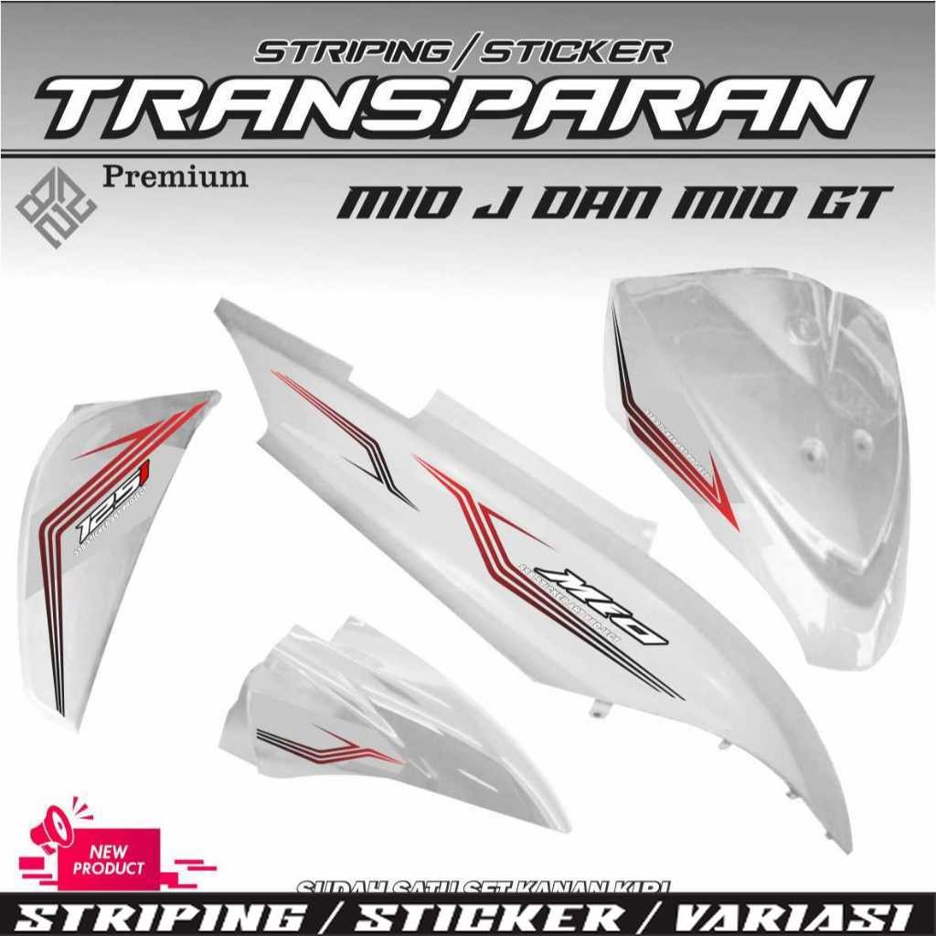Jual STRIPING STICKER GRADASI WARNA TRANSPARAN YAMAHA MIO J SIMPLE ...
