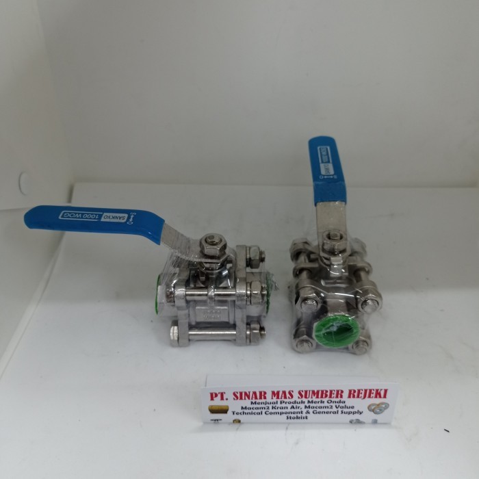 Jual BALL VALVE SANKYO 3PC STAINLESS SS 316 2.5 INCH SMTA | Shopee Indonesia