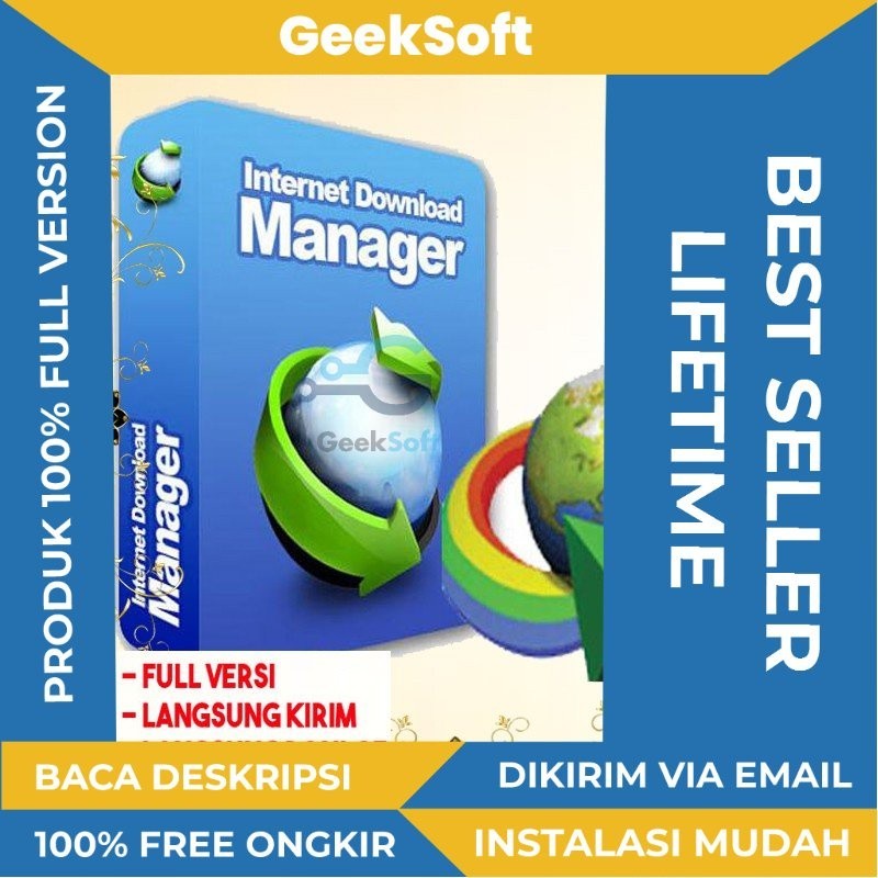 Jual [FULL VERSION] INTERNET DOWNLOAD MANAGER IDM Manajer Pro Lifetime - untuk mengunduh file ...