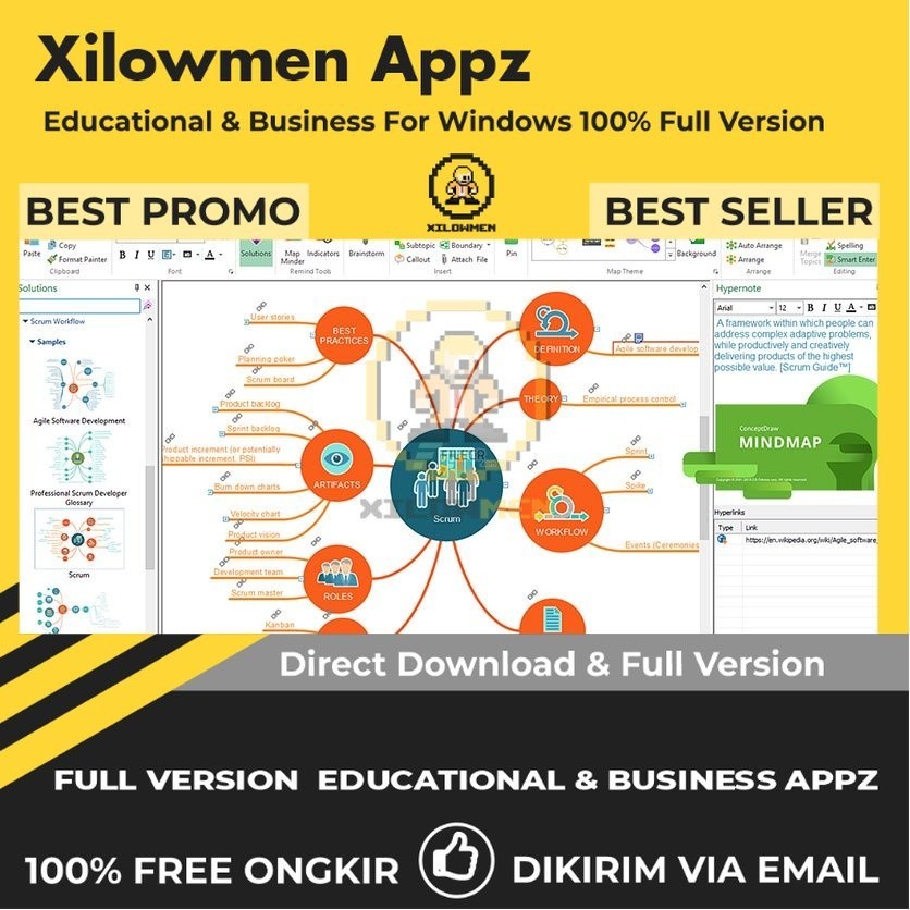 Jual [Full Version] ConceptDraw MINDMAP Pro Lifetime - Pembuatan Mind ...