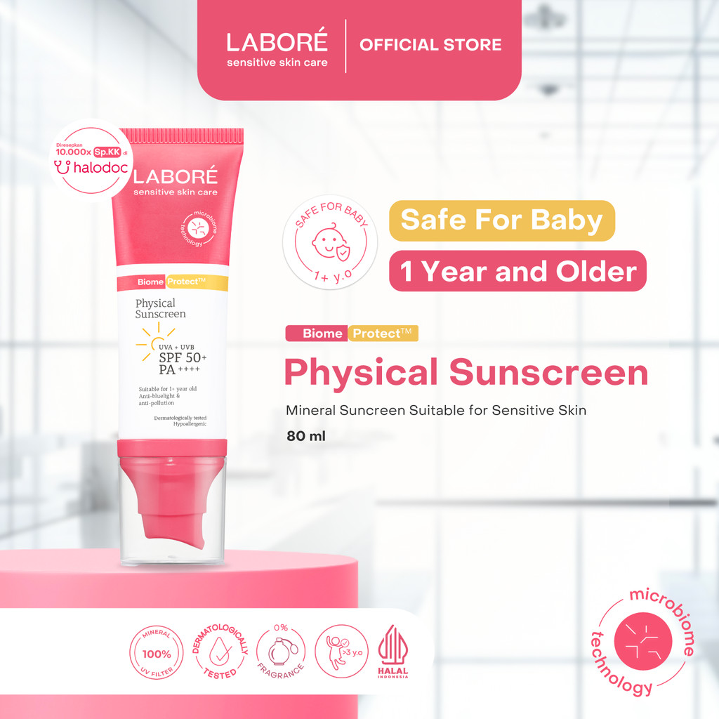 Jual LABORÉ Sensitive Skin Care BiomeProtect™ Physical Sunscreen SPF50 ...