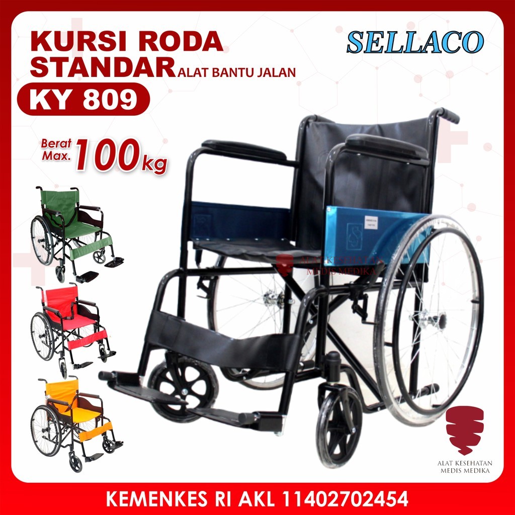 Jual Kursi Roda Sella KY809 KY 809 Standar Alat Bantu Jalan Rumah Sakit ...