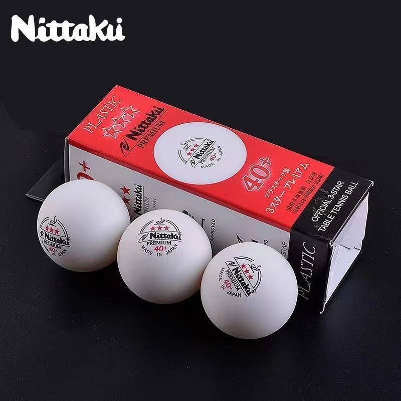 Jual Nittaku ITTF approved 3-Star PREMIUM 40+ Seamed Table Tennis Balls ...