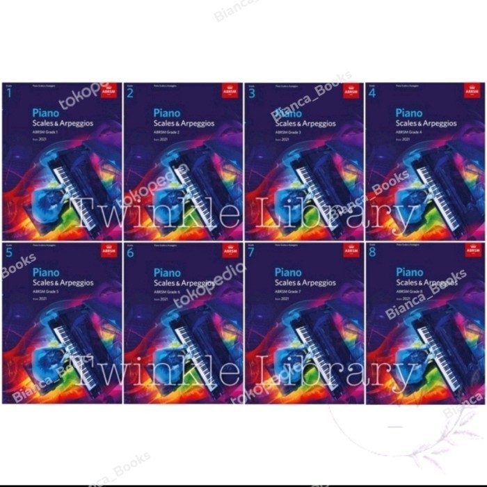 Jual buku ABRSM Piano Scales & Arpeggios from 2021 Grade 1 2 3 4 5 6 7 8 - grade 6 | Shopee ...
