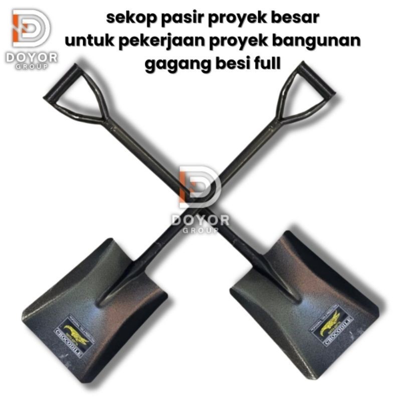Jual Sekup Pasir Besar Crocodile - Gagang Besi - Sekop Pasir Proyek ...