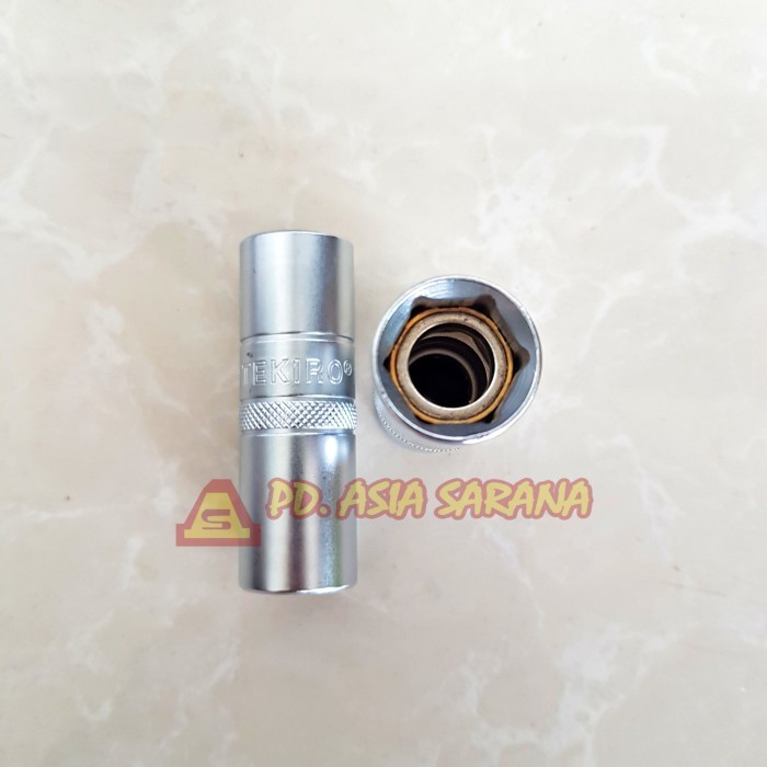 Jual Mata Sok Busi Magnet 1/2" x [16-21mm] TEKIRO / Socket Spark Plug - 16mm | Shopee Indonesia