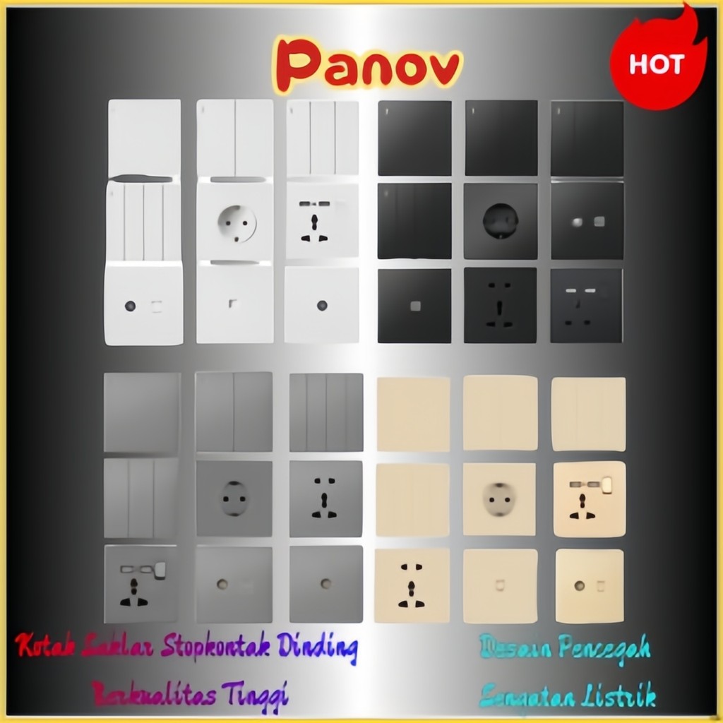 Jual Kotak Saklar Stopkontak Dinding Berkualitas Tinggi/Saklar Tunggal ...