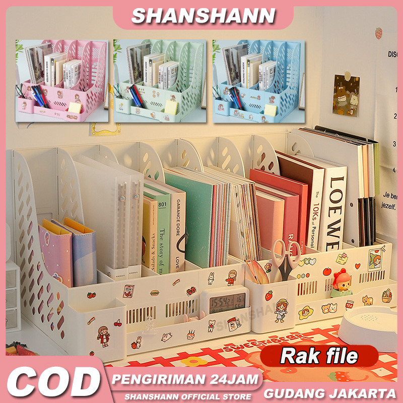 Jual Tempat Buku Desktop Organizer File Serbaguna Box Rak Buku ...