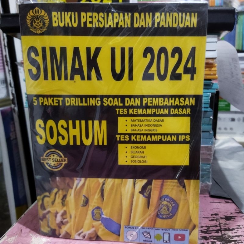 Jual BUKU PERSIAPAN DAN PANDUAN SIMAK UI 2024 SOSHUM Plus cd room | Shopee Indonesia
