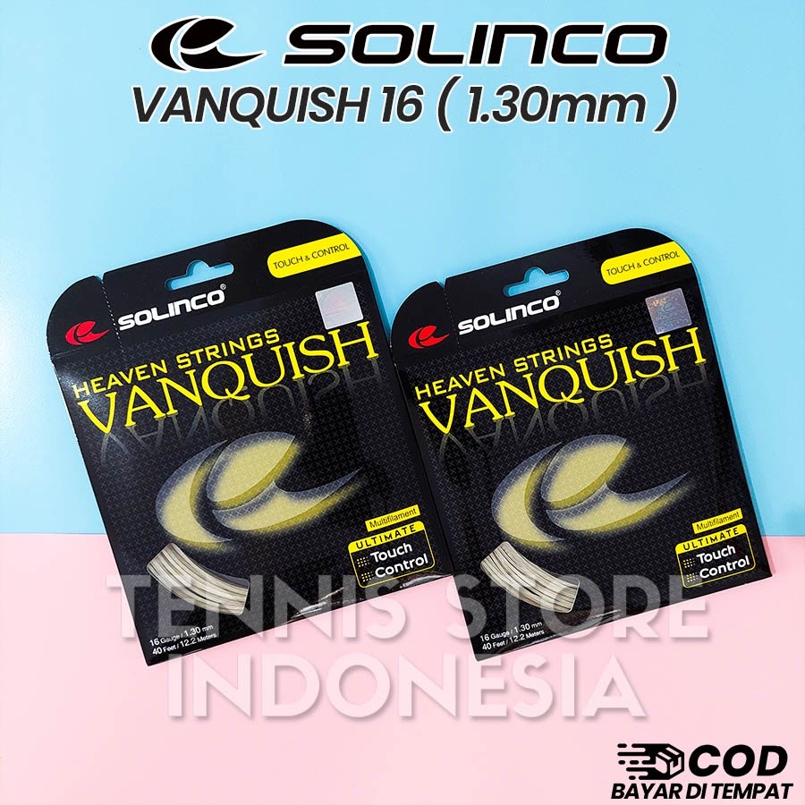 Jual Solinco Vanquish 1.30/16 String Multifilament ( Senar Tenis ...