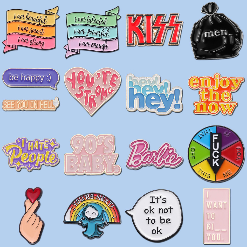 Jual Pin Bros Emblem Tulisan Kartun Lucu Keren Fashion Aksesoris ...