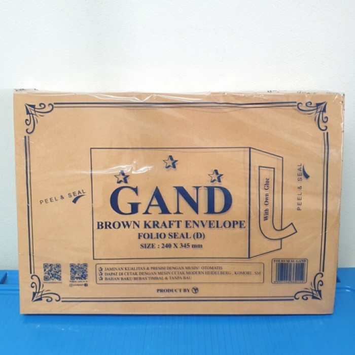 Jual Amplop Coklat Seal F4 folio GAND (100 Pcs) | Shopee Indonesia