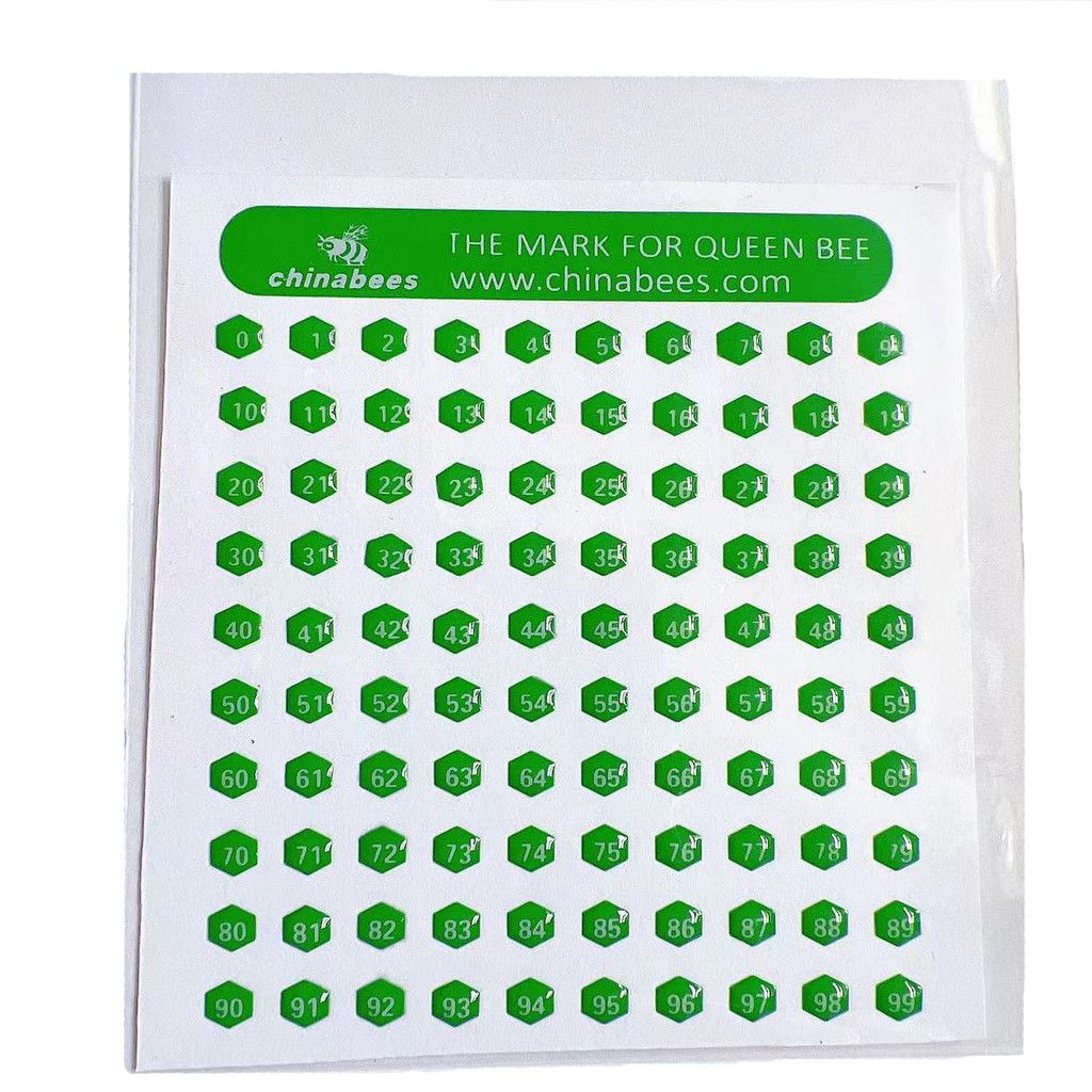 Jual 10pcs Bee breeding tool special queen mark number sticker | Shopee ...