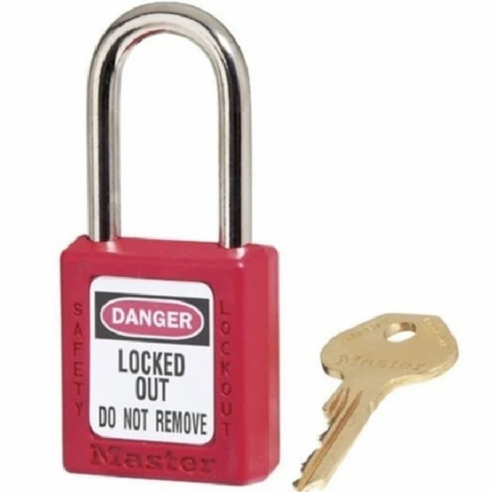 Jual Gembok Safety Loto Master Lock 410Red, Padlock Safety Lockout ...