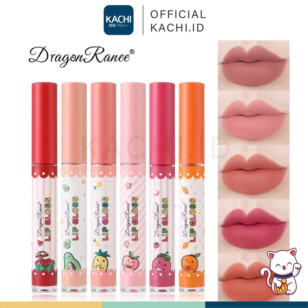 Jual KACHI - DRAGON RANEE Crayon Fruity Lipgloss Matte Lip Tint ...