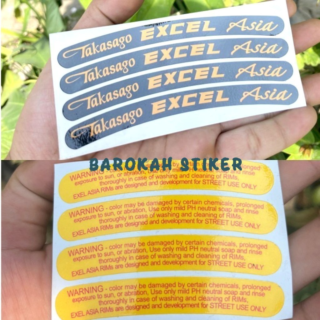 Jual STIKER VELG TAKASAGO EXCEL ASIA PRINT HITAM KUNING TERBAIK ...