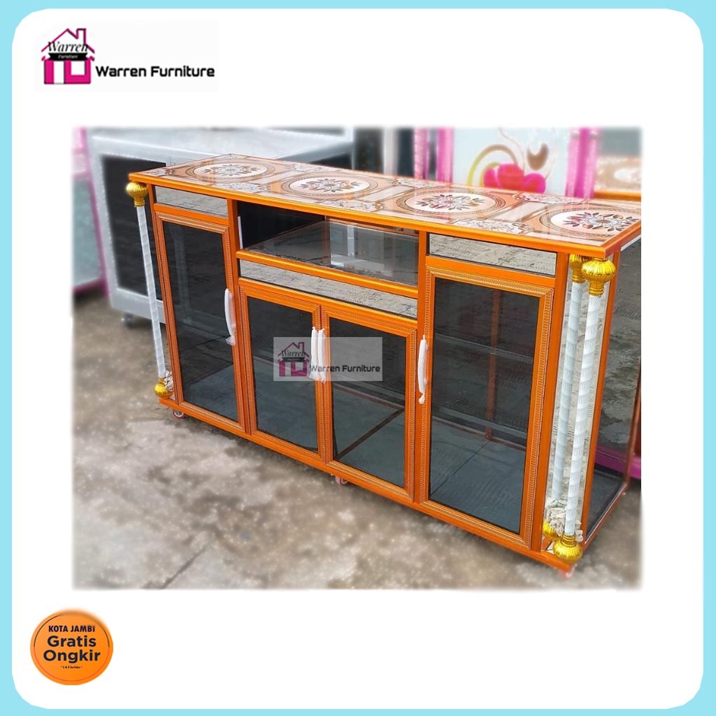 Jual Rak Tv aluminium kaca rata | Shopee Indonesia