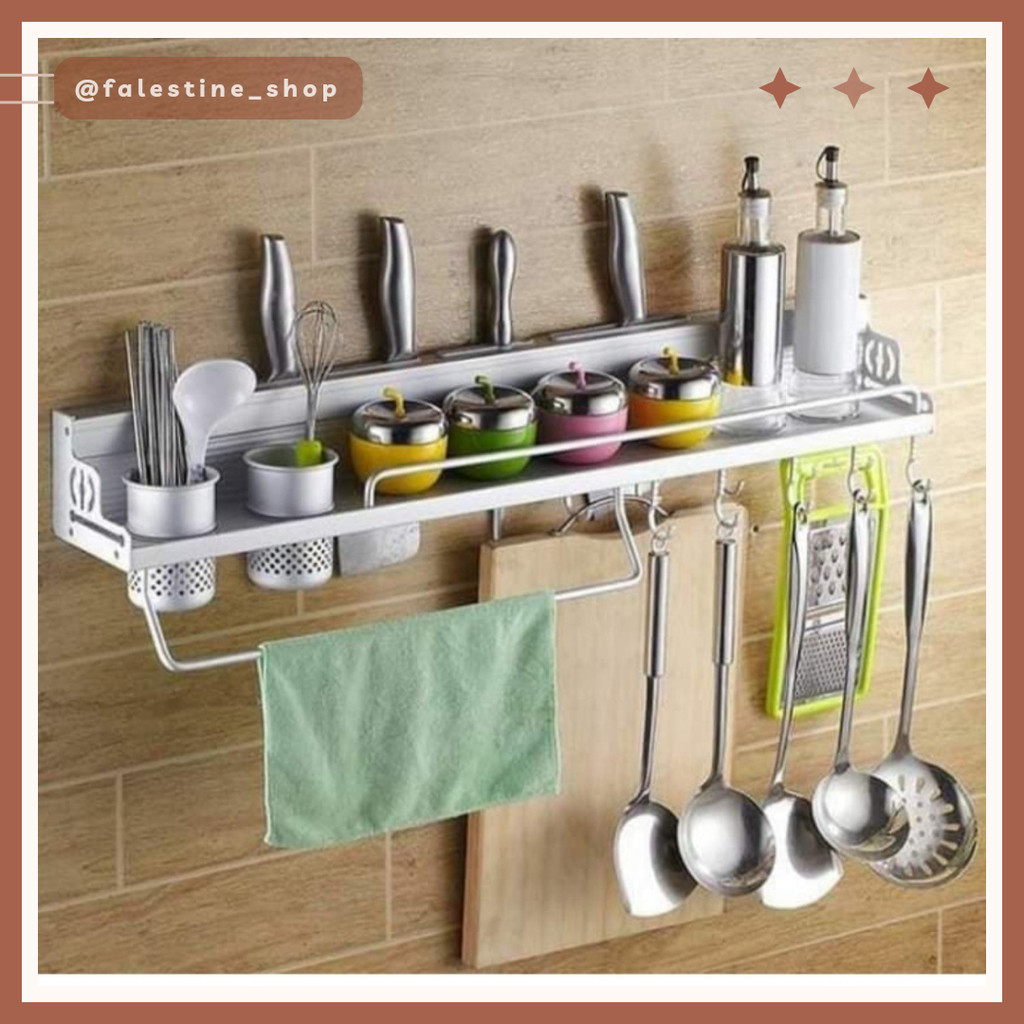 Jual Rak Dapur SHENAR Multifungsi RAK DINDING DAPUR ALUMINIUM / RAK ...