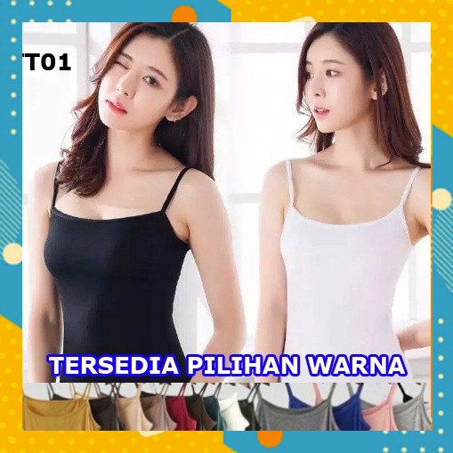 Jual Tank Top Singlet Pakaian Dalam Baju Wanita Tanktop Tali Kemben ...