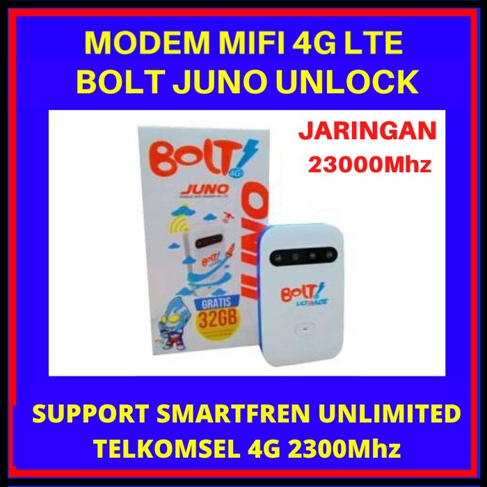 Jual Mifi Modem GSM Wifi Router 4G PORTABLE Bolt Juno Unlock TELKOMSEL ...