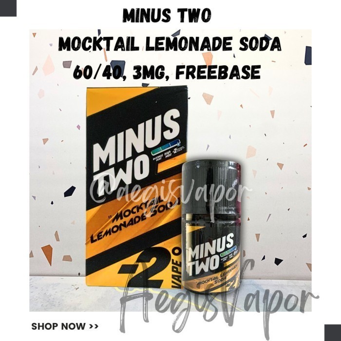Jual MINUS TWO V2 MOCKTAIL SPARKLING SODA 60ML FREEBASE | Shopee Indonesia