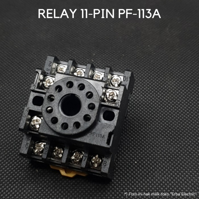 Jual MU99 Socket Relay 11 pin bulat PF-113 Relai Timer Counter ...