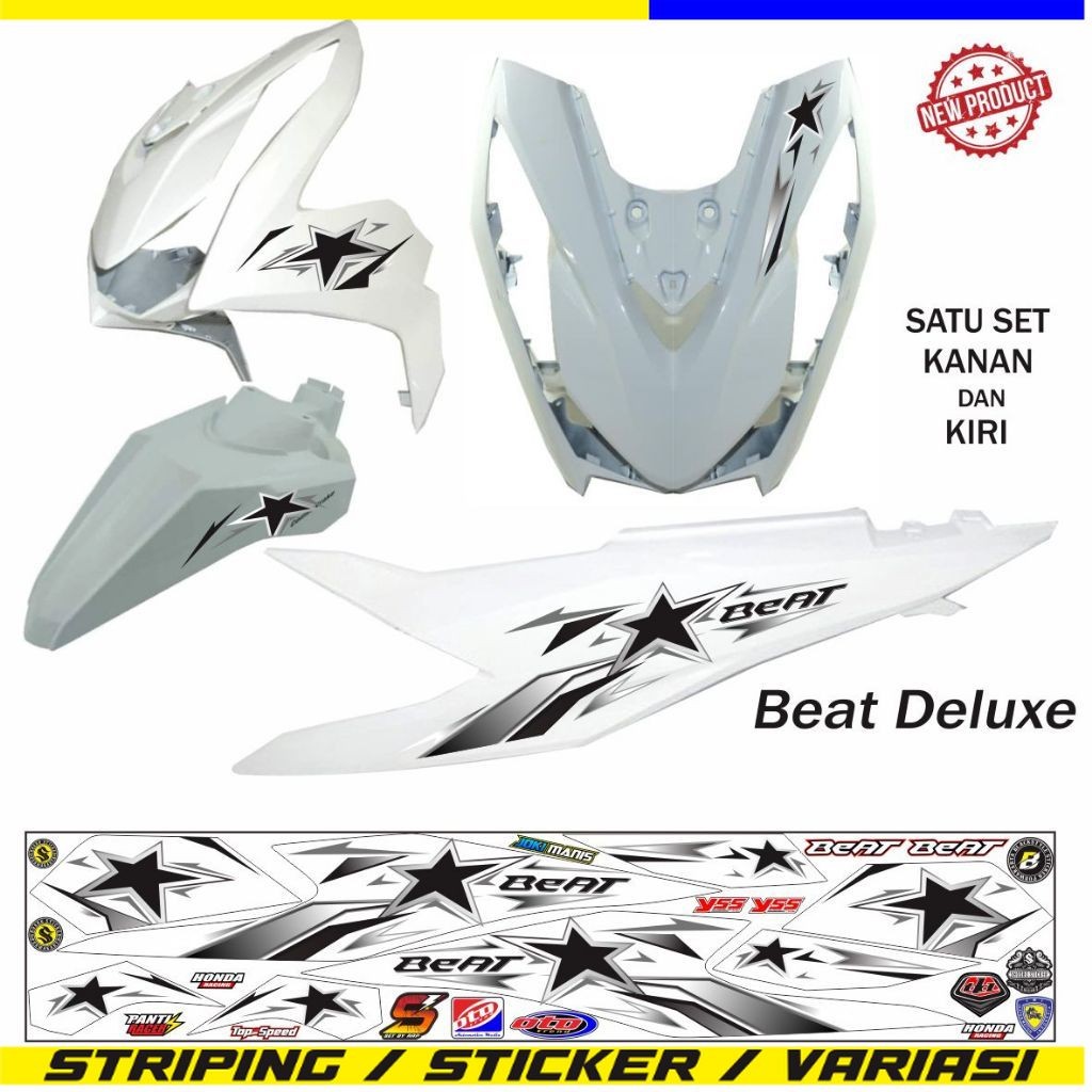 Jual MOTIF SIMPLE STRIPING BEAT ISS DELUXE / VARIASI MOTOR MATIC HONDA ...