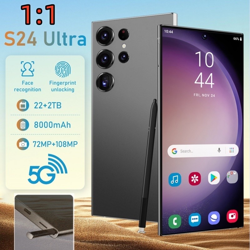 Jual S24 Ultra Mobile Phones 7.3 HD Screen SmartPhone Original 22GB+2TB ...