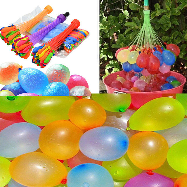 Jual Mainan Magic Water Baloons 111 pcs Perang Balon Air Baloon ...