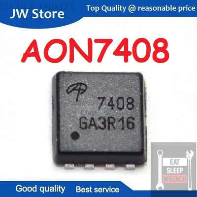 Jual AON7408 AO7408 AON 7408 30V N Channel MOSFET IC Transistor dan ...
