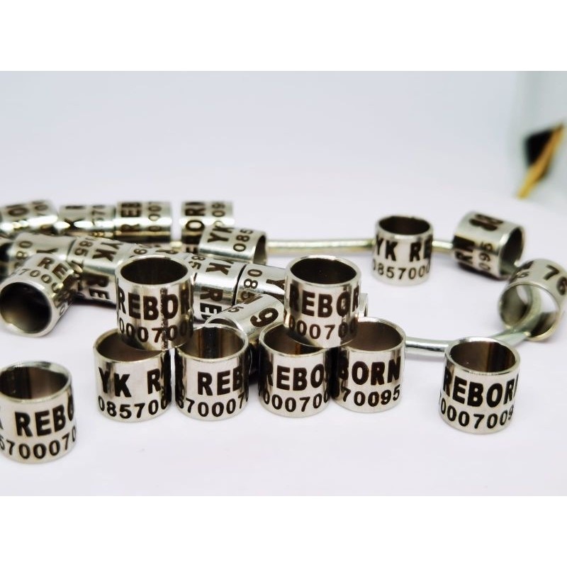 Jual RING BURUNG MERPATI BAJA LASER GRATIS CETAK NAMA IDENTITAS TERNAK ...